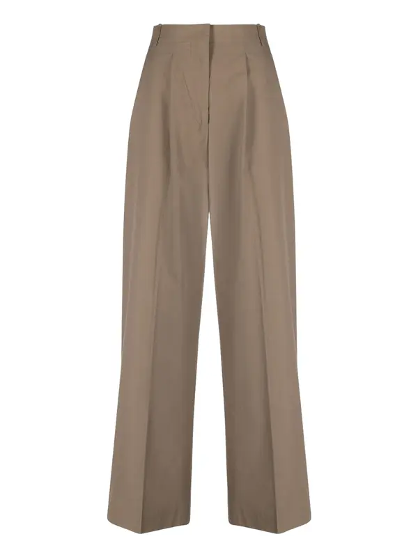 Officine Générale Sophie Wide-leg Trousers - Brown
