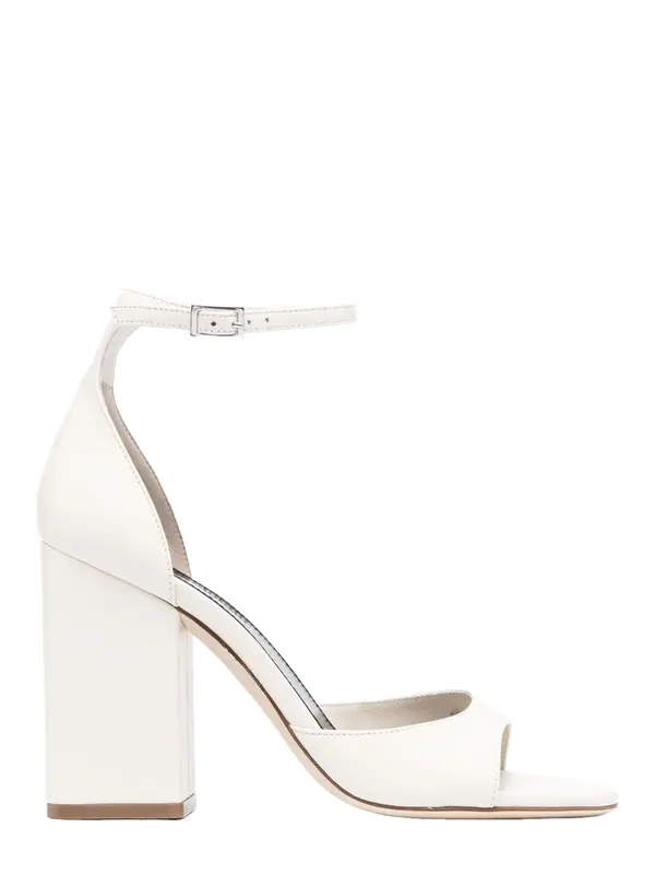 Paris Texas Fiona 100mm Leather Sandals - White
