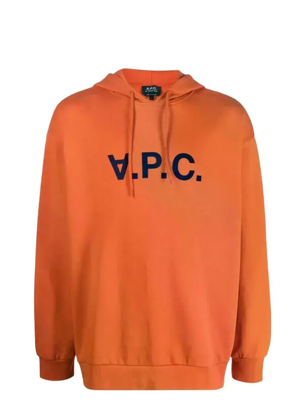 A.p.c. V.p.c. Logo-print Hoodie - Orange