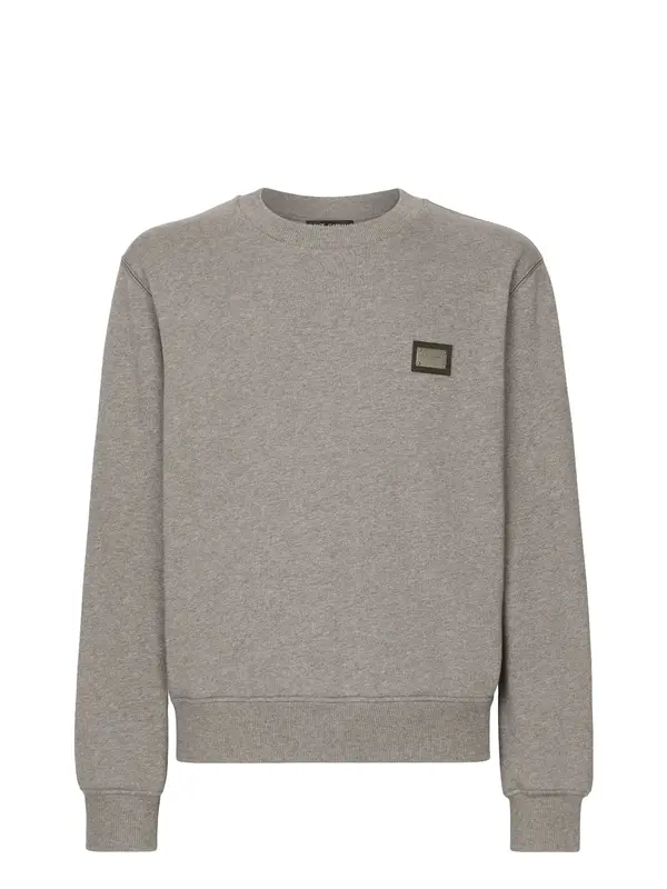 Dolce & Gabbana Dg Essentials Jersey Sweatshirt - Grey
