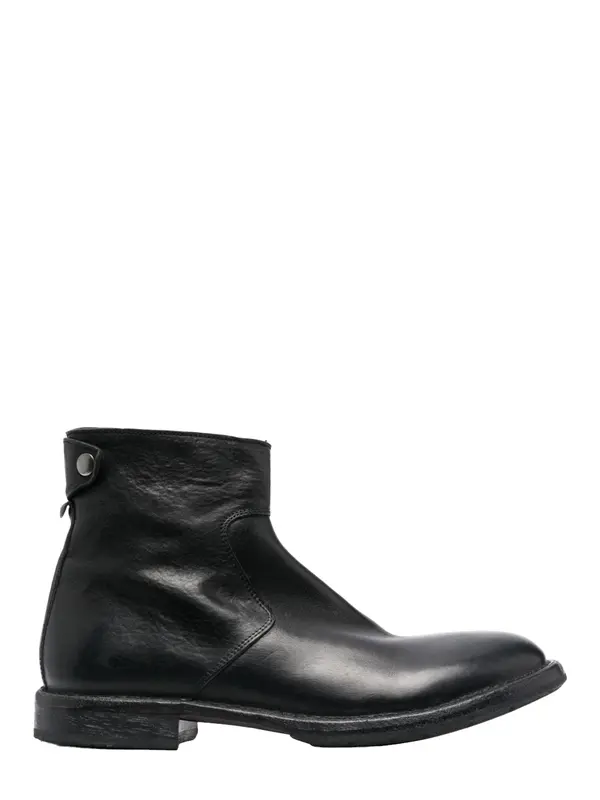 Moma Smooth-grain Leather Boots - Black