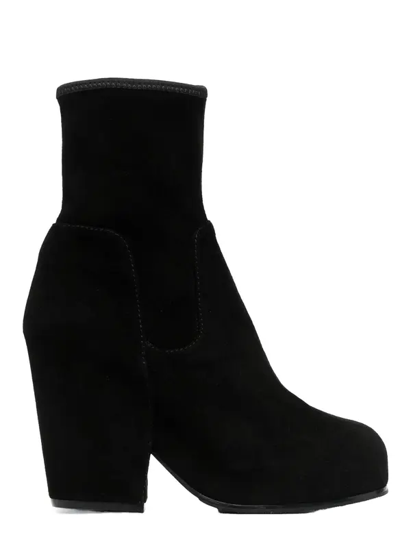 Random Identities 90mm Suede Ankle Boots - Black