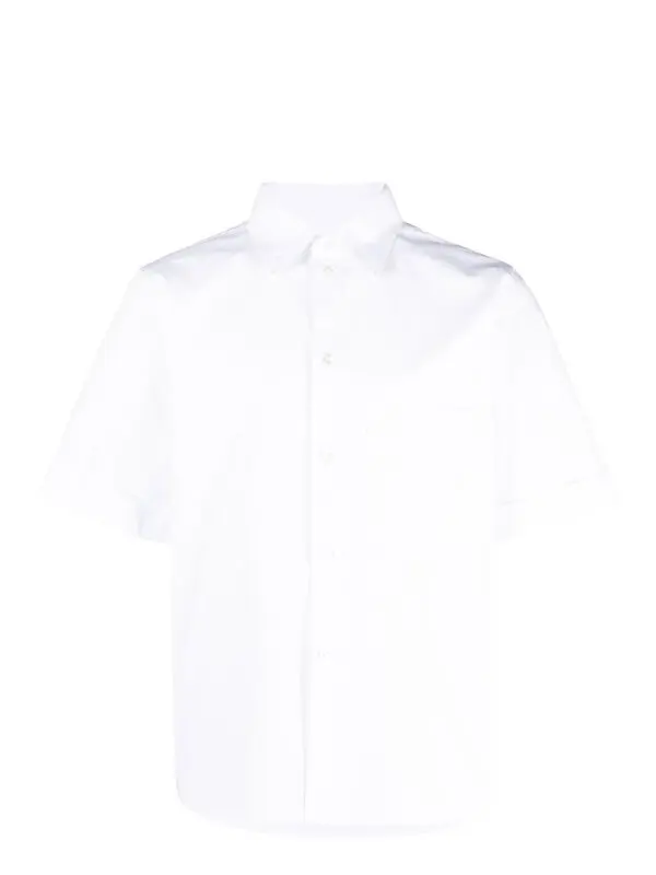RÓHE Short-sleeve Cotton Shirt - White