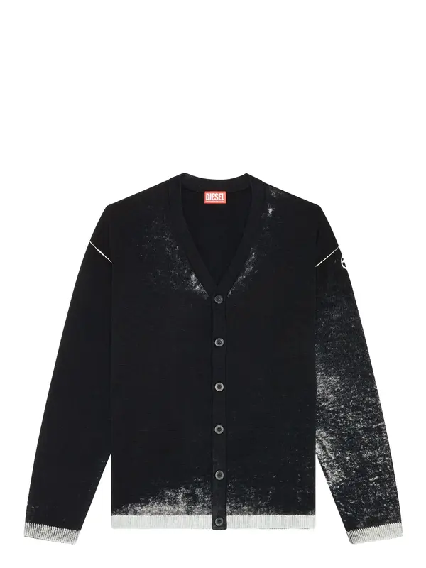 Diesel K-larence-b Cotton Cardigan - Black