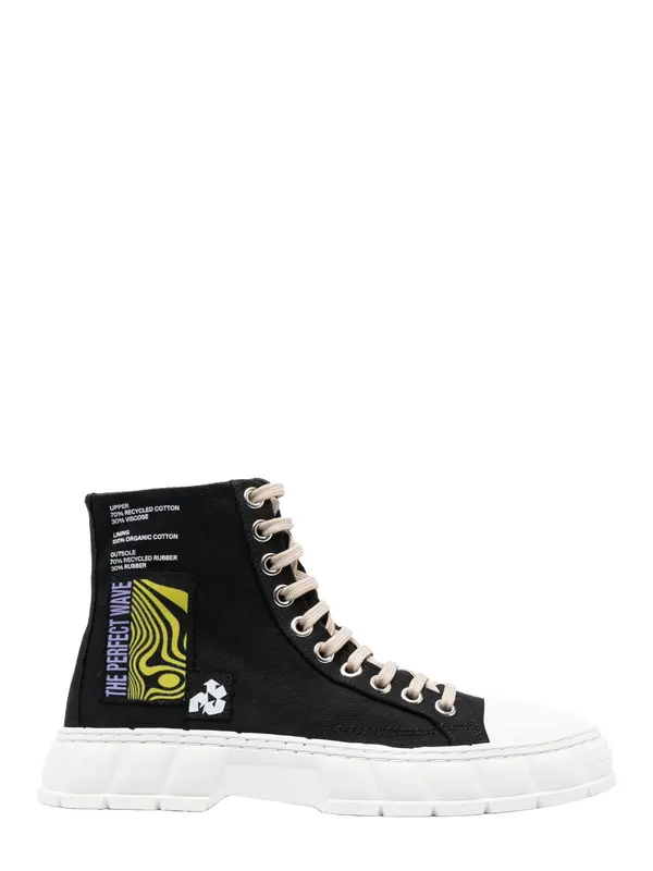VIRON 1982 Wave High-top Sneakers - Black
