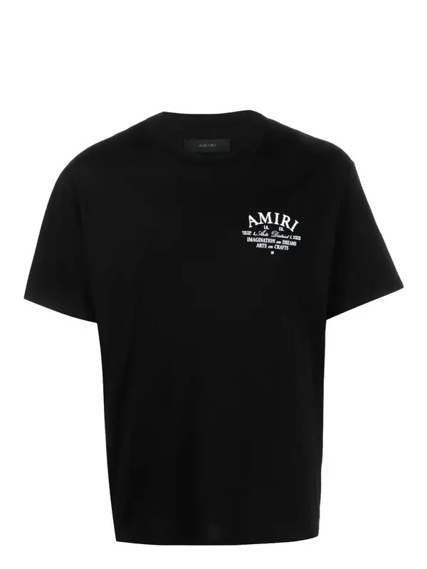 Amiri Logo-print Short-sleeve T-shirt - Black