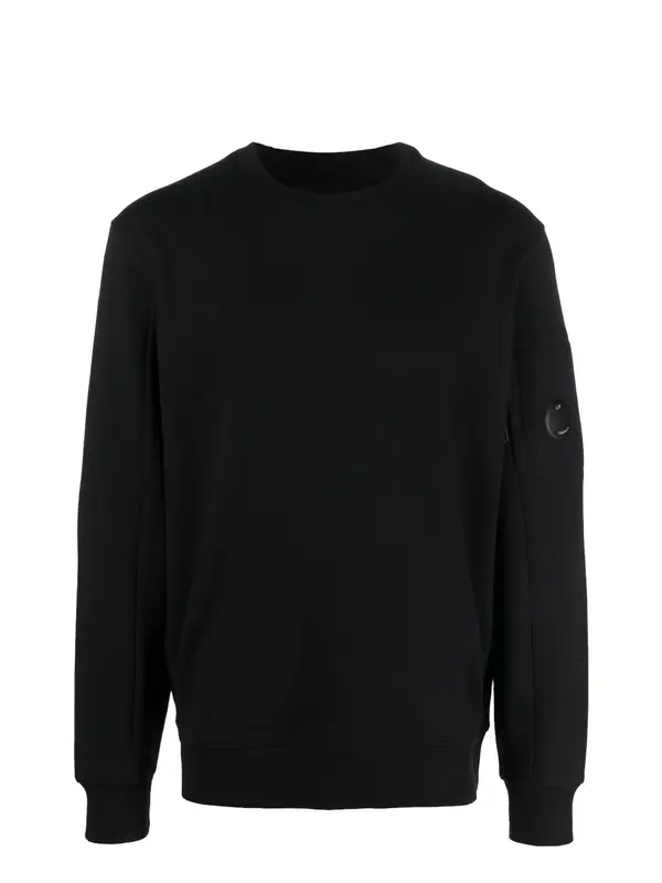 C.P. COMPANY Logo-patch Cotton Sweatshirt - Black