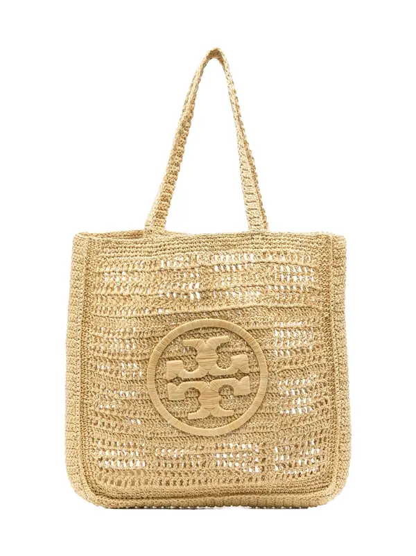 Tory Burch Ella Crochet Tote Bag - Neutrals