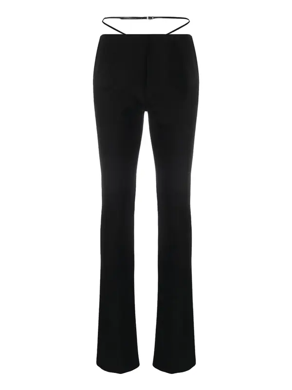 Dsquared2 Strap-detail Flared Trousers - Black