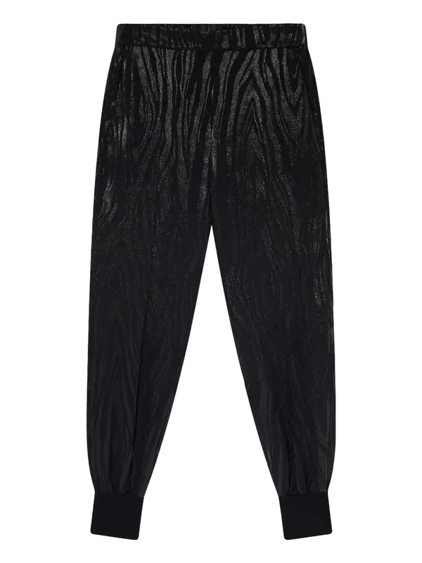 Stella McCartney Wood-grain Effect Trousers - Black