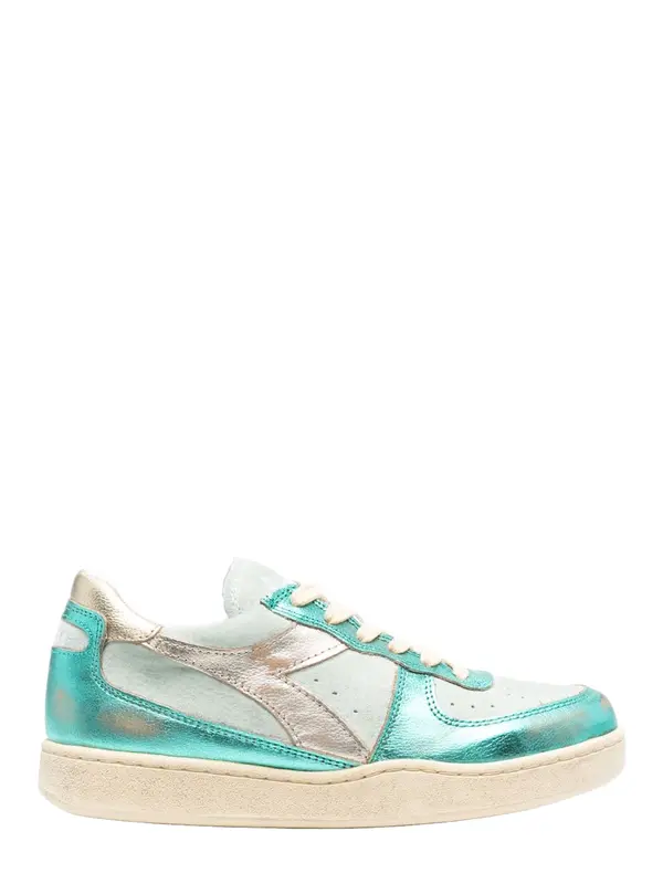 DIADORA Mi Basket Low-top Leather Sneakers - Blue