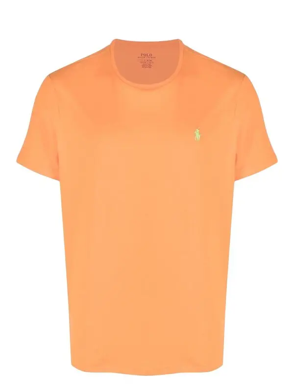 Polo Ralph Lauren Embroidered-logo Cotton T-shirt - Orange