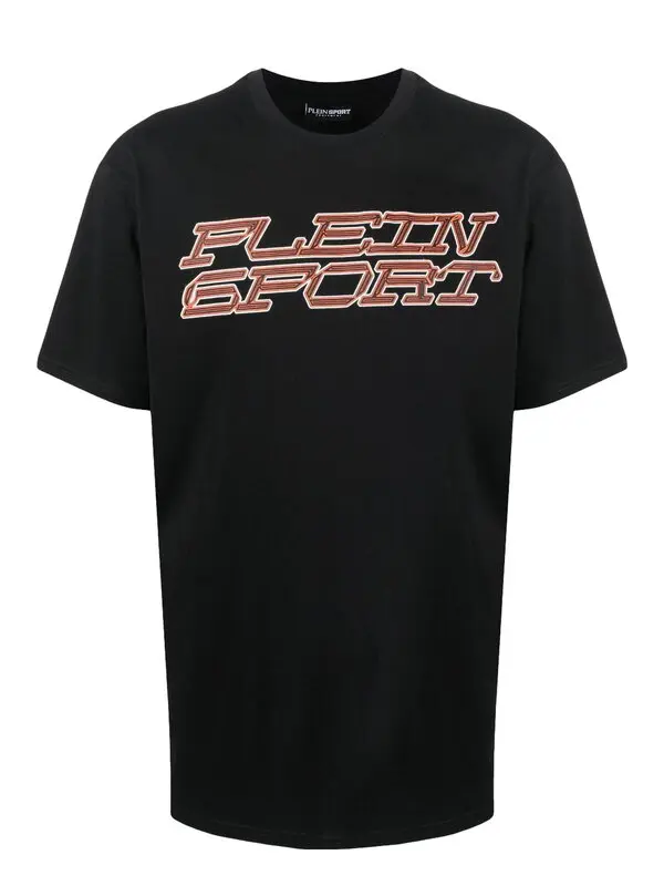 PLEIN SPORT Tiger-print Cotton T-shirt - Black