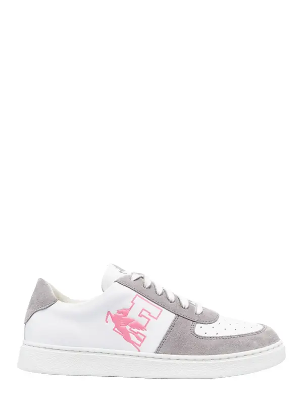 Etro Pegaso Leather Sneakers - Grey