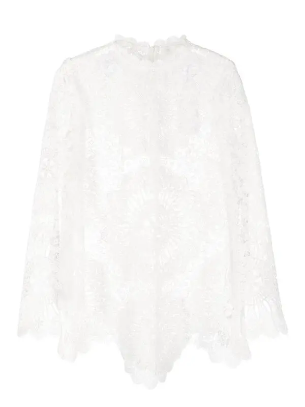 Zimmermann Chintz Dolly Lace Top - White