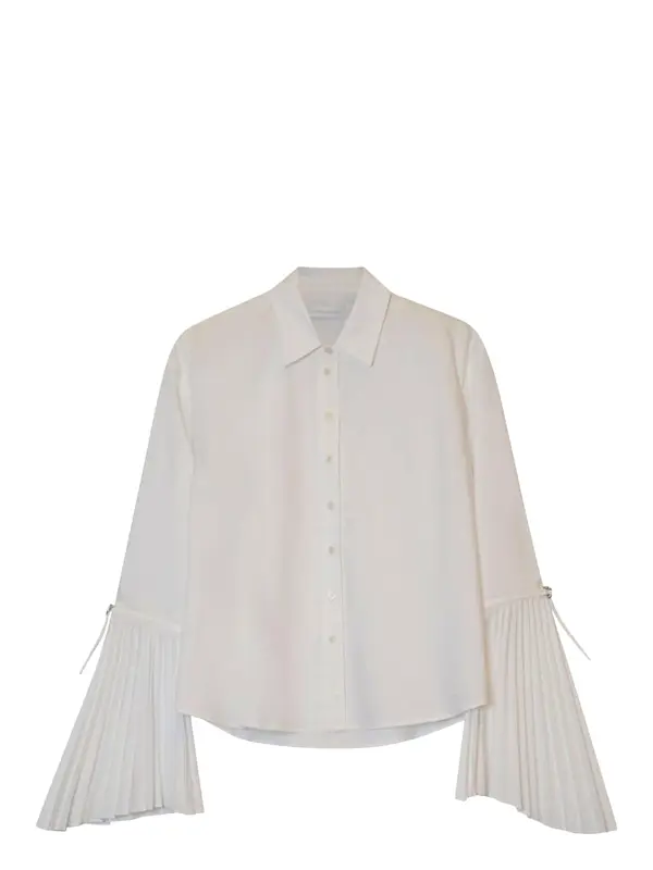 Simkhai Jordy Pleated Shirt - White