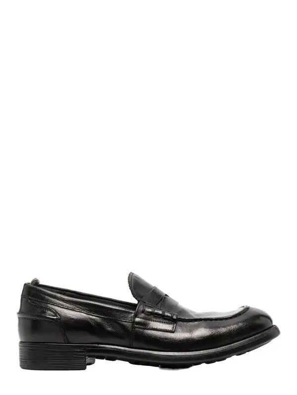 Officine Creative Penny-slot Leather Loafers - Black