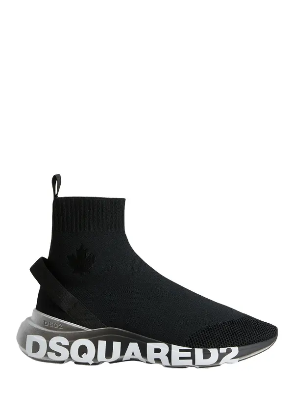 Dsquared2 Logo-print Sock Sneakers - Black