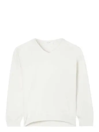 THE ROW Corin Silk-blend Sweater - White