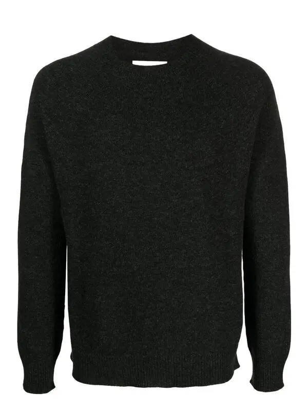 JIL SANDER Fine-knit Wool-cashmere Jumper - Grey