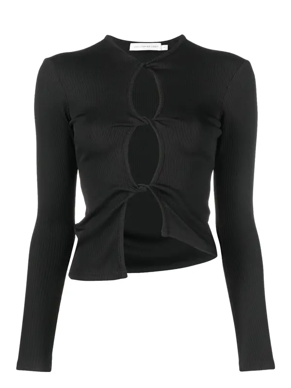 Christopher Esber Twisted-effect Top - Black