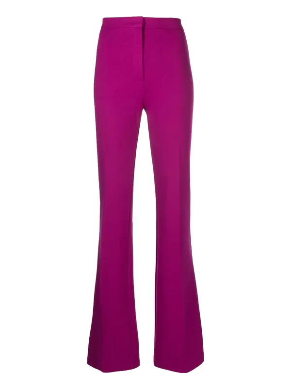 Pinko Flared High-rise Trousers - Purple