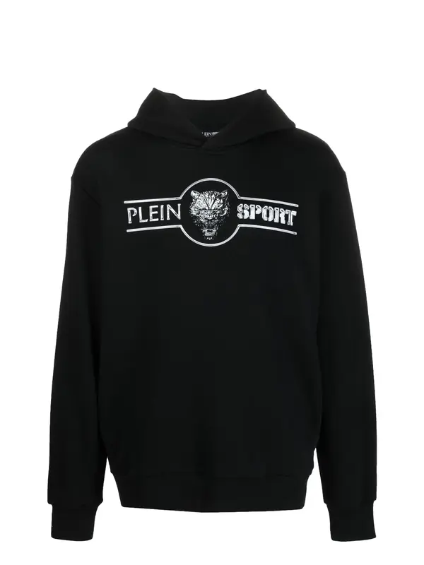 PLEIN SPORT Chrome Scratch Edition Hoodie - Black