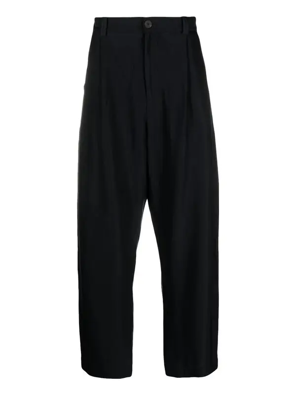 Studio Nicholson Straight-leg Cropped Trousers - Blue