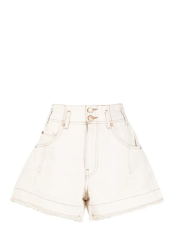Ulla Johnson Wide-leg High-waisted Shorts - White