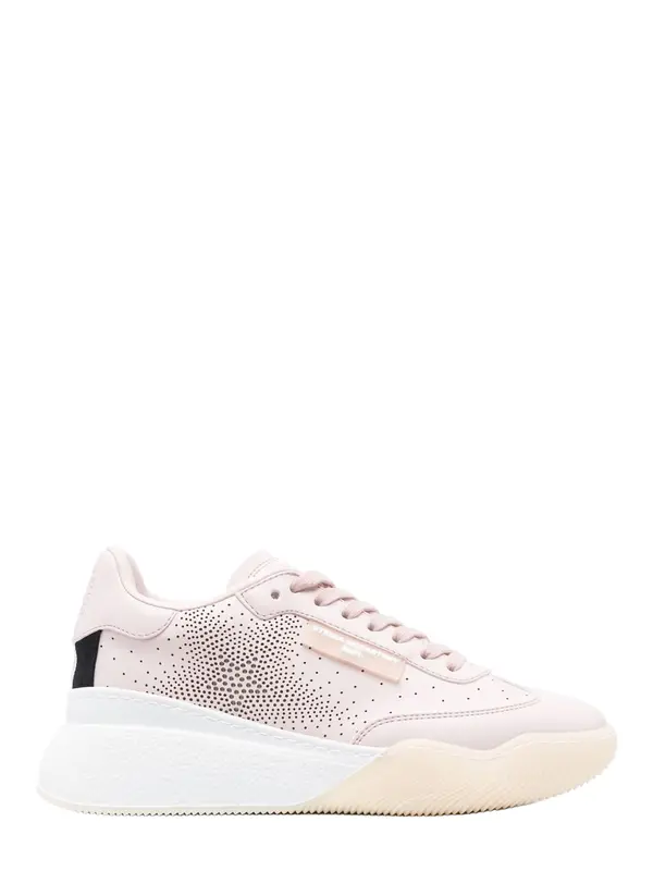 Stella McCartney Sequin-embellished Lace-up Sneakers - Pink