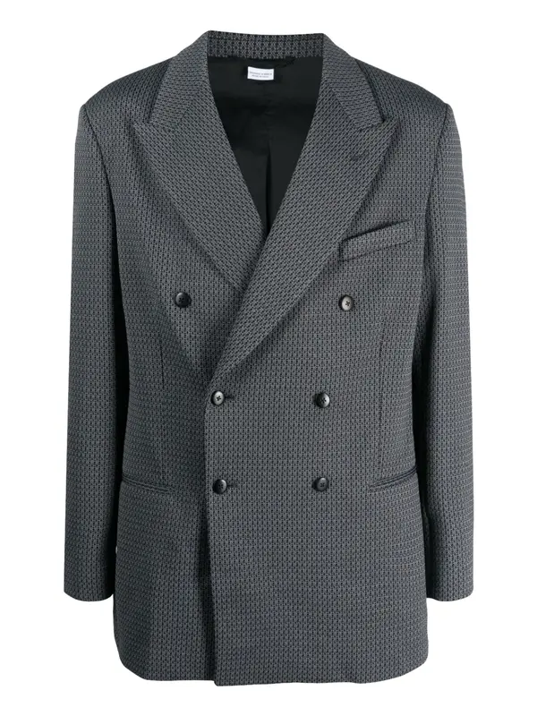 Random Identities Double-breasted Coat - Grey