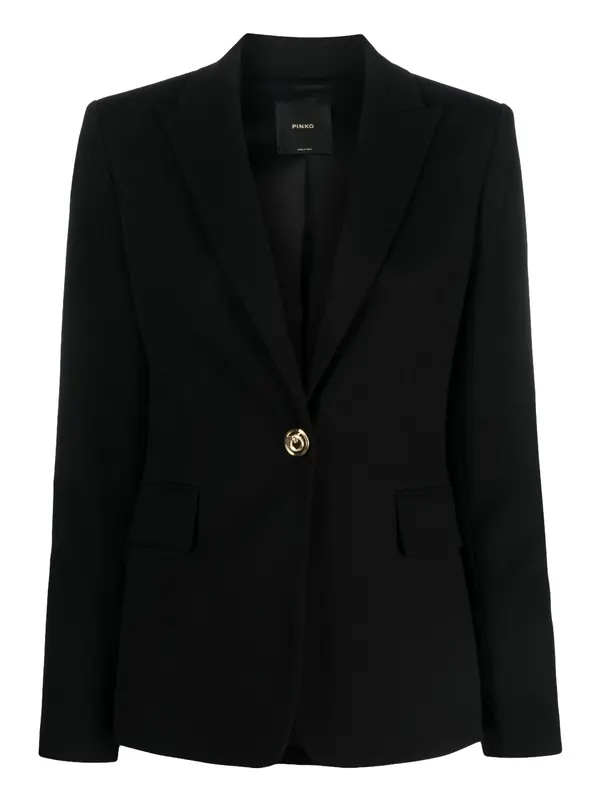 Pinko Single-breasted Blazer - Black