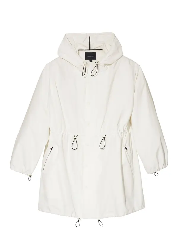 Marc Jacobs Balloon Drawstring Parka - White