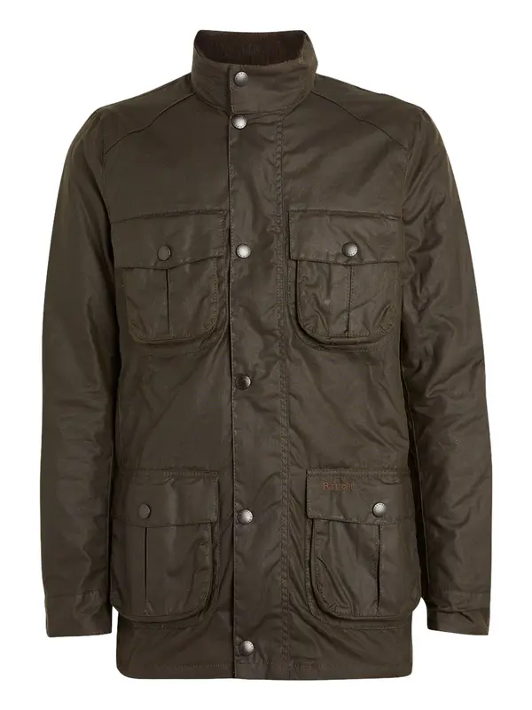 Barbour Hooded Wax Jacket - Green