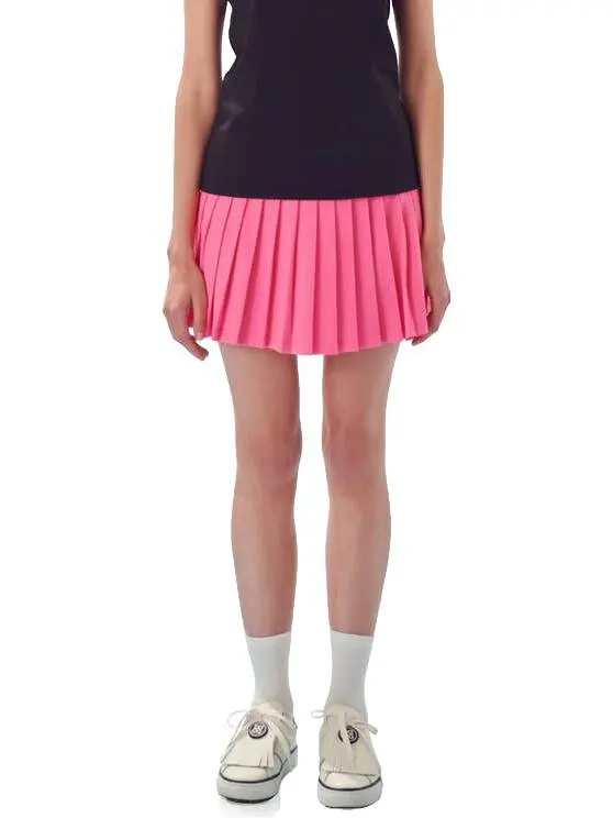 English Factory Sportswear Pleated Skort - Fuchsia