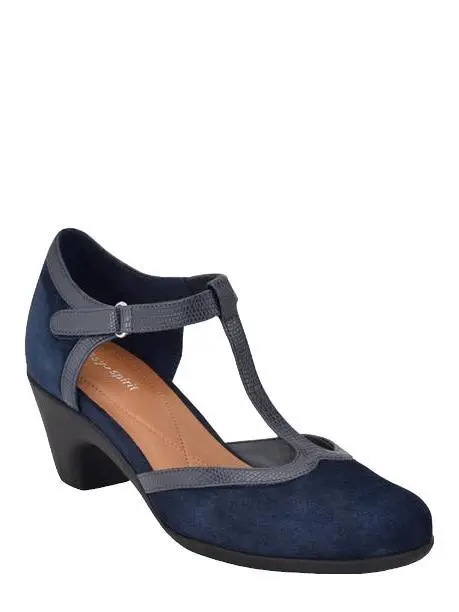 Easy Spirit Cara T-strap Pump - Navy