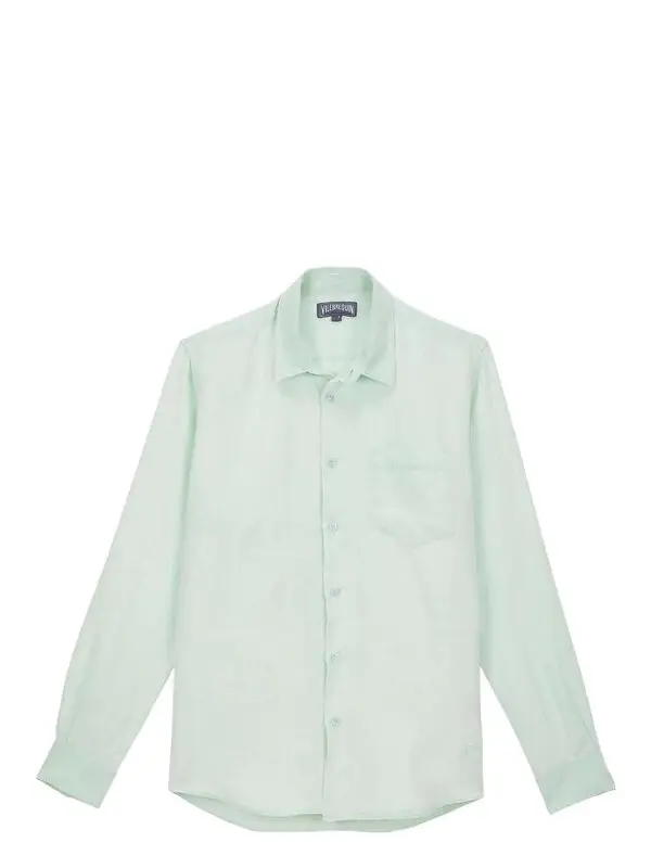 Vilebrequin Caroubis Linen Shirt - Vert
