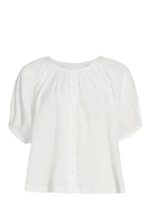 DÔEN June Puff-sleeve Top - Salt
