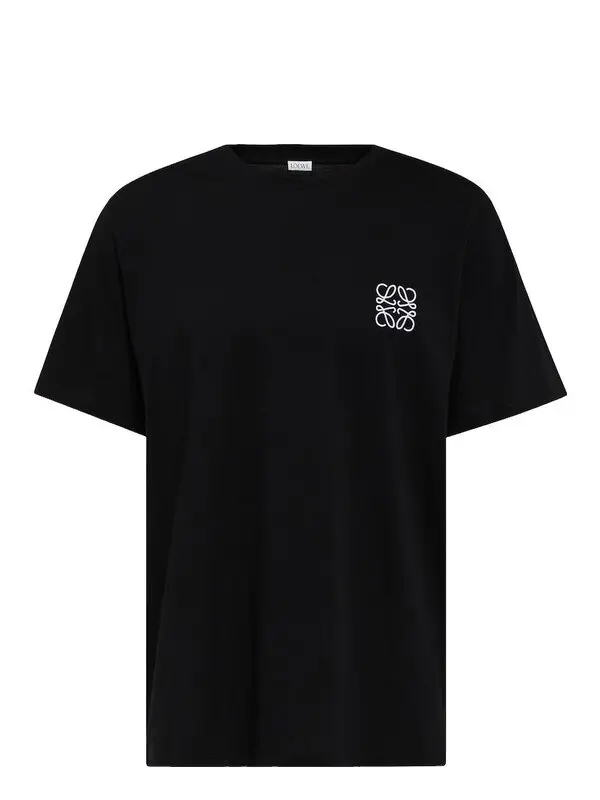 Loewe Anagram Cotton Jersey T-shirt - Black