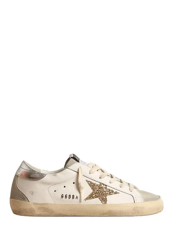 GOLDEN GOOSE Super-star Low Top Sneakers - White/ice/gold