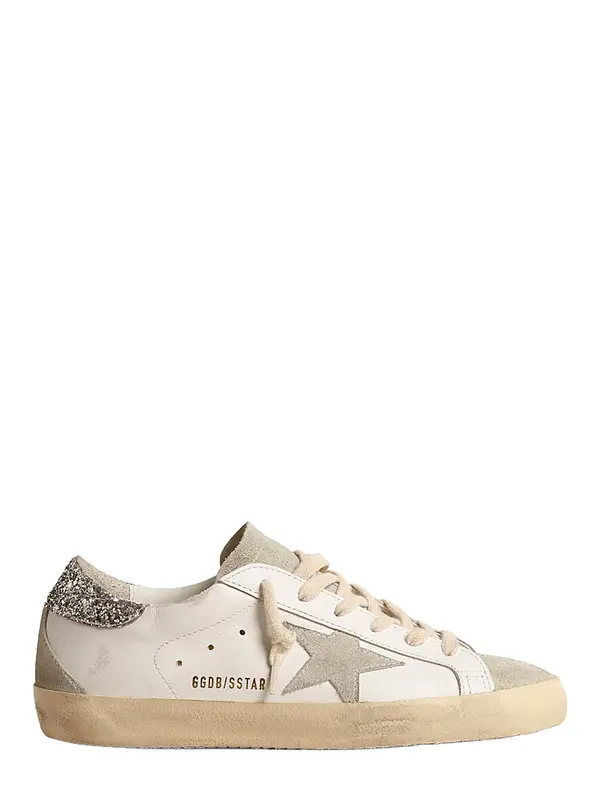 GOLDEN GOOSE Super-star Low Top Sneakers - White/ice/silver