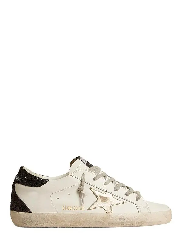 Golden Goose Super-star Low Top Sneakers - White/platinum/black