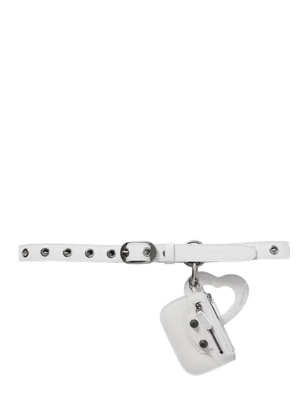 Balenciaga Le Cagole Embellished Waist Belt - White