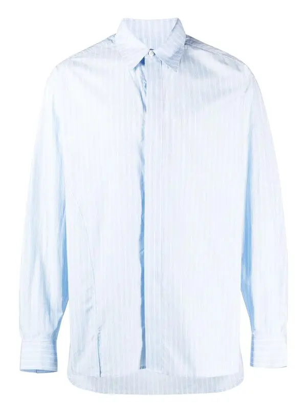 ADER ERROR Long-sleeve Poplin Shirt - Blue