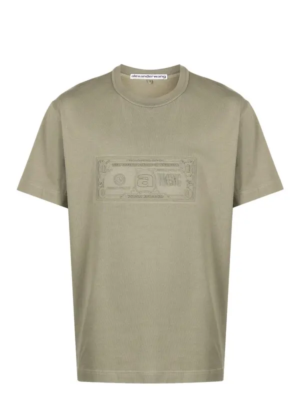 Alexander Wang Money-print T-shirt - Green
