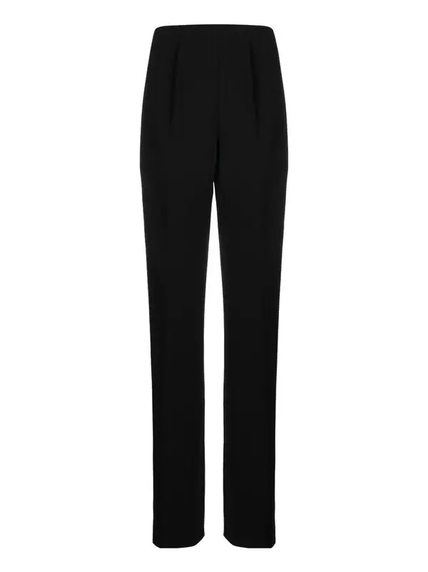 Roland Mouret Cady High-rise Pleated Trousers - Black