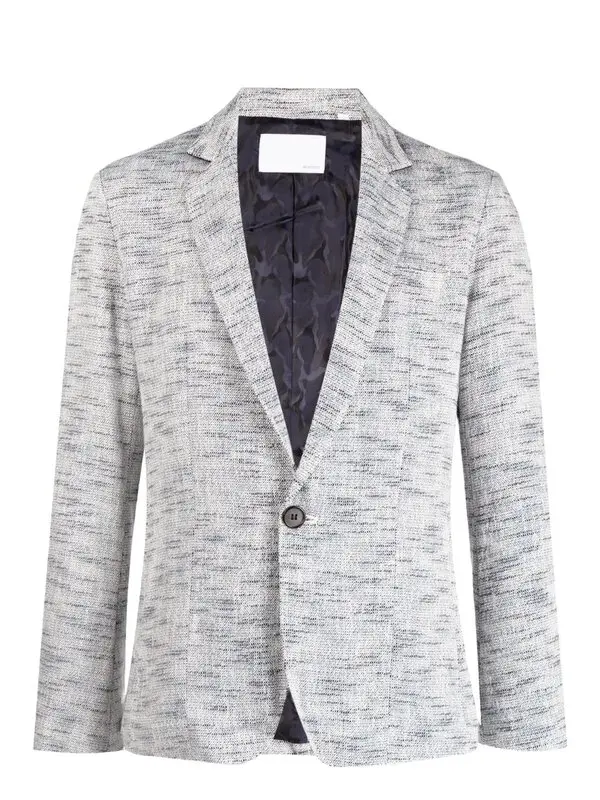 PRIVATE STOCK LABS The Rene Notched-lapels Blazer - White