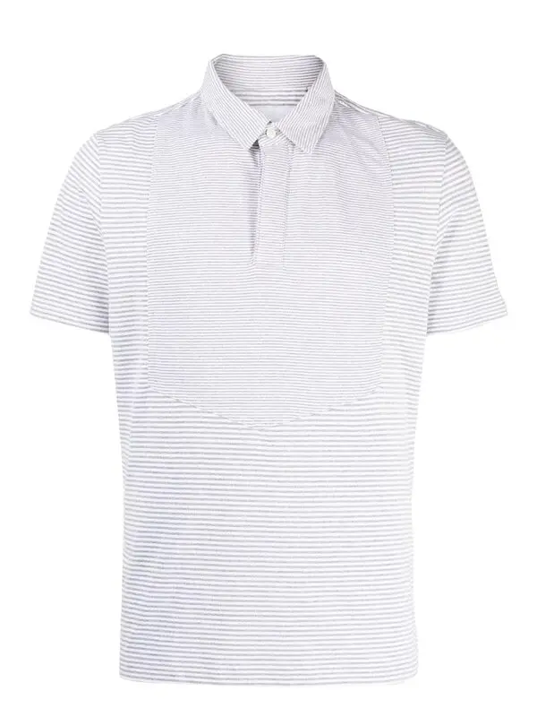 PRIVATE STOCK LABS The Morlot Stripe Polo Shirt - Grey