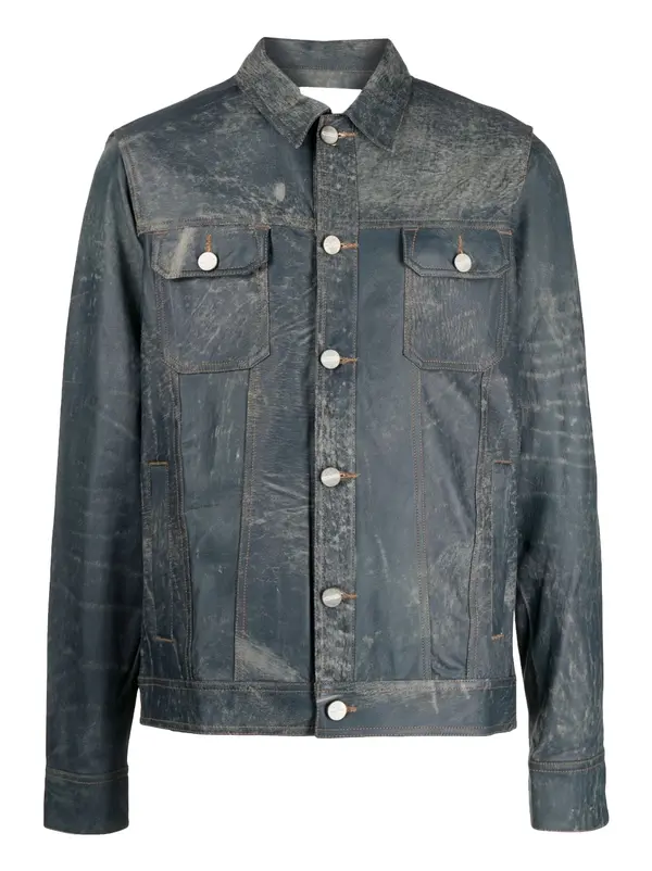 PRIVATE STOCK LABS Distressed-effect Jacket - Blue