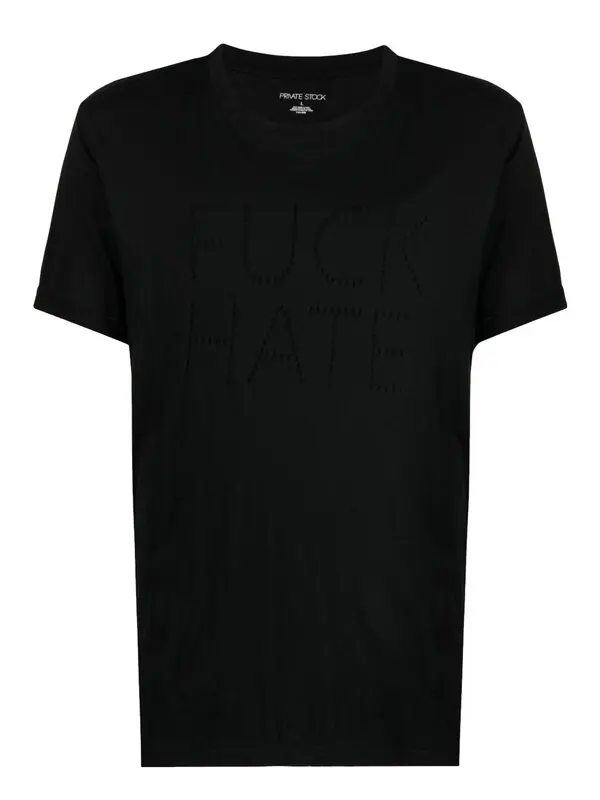 PRIVATE STOCK LABS The Haine Cotton T-shirt - Black